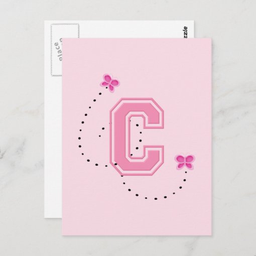 Monogram Letter C Postcard | Zazzle