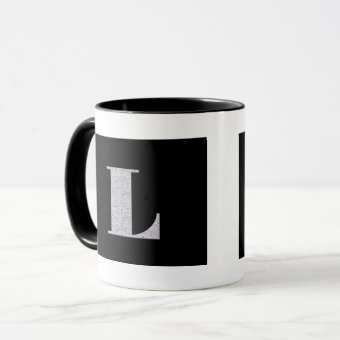 Monogram Letter L Mug | Zazzle