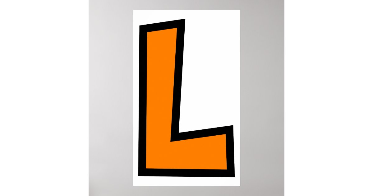 Monogram Letter L Poster | Zazzle