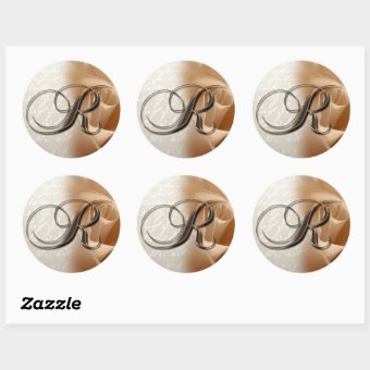 Monogram Letter R Wedding Envelope Seal | Zazzle