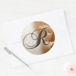 Monogram Letter R Wedding Envelope Seal | Zazzle
