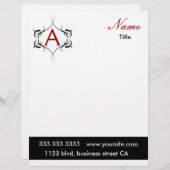 monogram letterhead | Zazzle