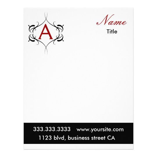 monogram letterhead | Zazzle.com