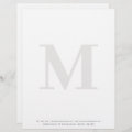 Monogram Letterhead Template | Zazzle