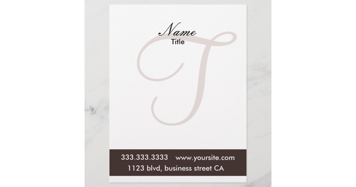 monogram letterheads letterhead | Zazzle