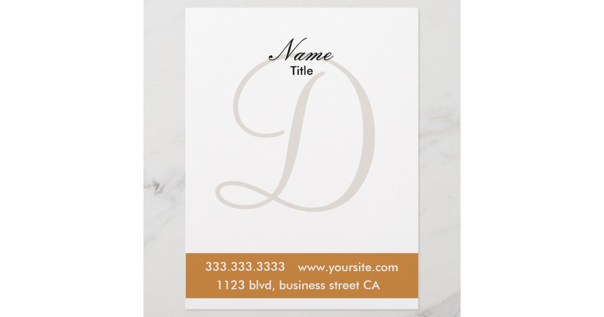 monogram letterheads letterhead | Zazzle