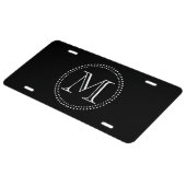Monogram License Plate | Zazzle