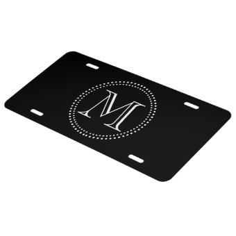 Monogram License Plate | Zazzle