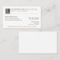 Monogram Logo Financial Advisor Professional Business Card | Zazzle