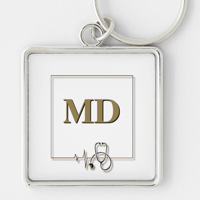 Monogram Medical Nurse Doctor Stethoscope Keychain | Zazzle.com