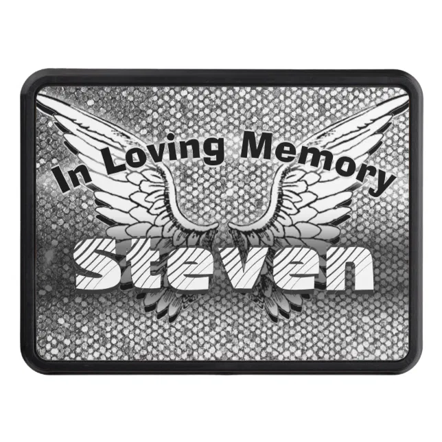 Monogram Memorial | In Loving Memory Tow Hitch Cover | Zazzle