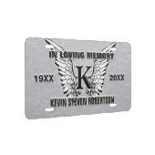 Monogram Memorial License License Plate | Zazzle