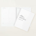 Monogram Modern Chic Script Calligraphy Planner | Zazzle