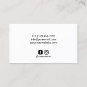 Monogram Modern Hexagon Logo Minimalist Business Card | Zazzle