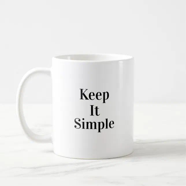 Monogram motivational quotes Black and White Coffee Mug | Zazzle