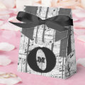 Monogram Music Notes Party Favor Box | Zazzle