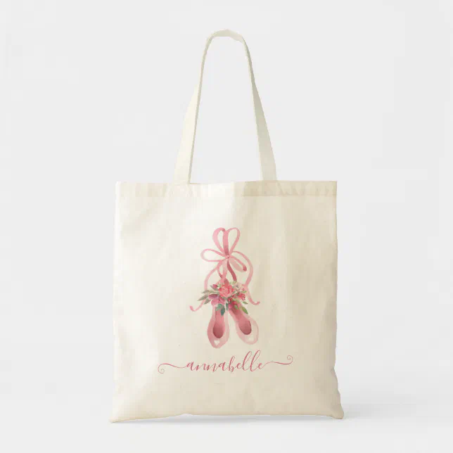 Monogram Name Ballet Shoes Dance Bag | Zazzle