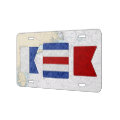 Monogram Nautical Maritime Signal Flag | Chart License Plate | Zazzle