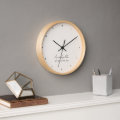 Monogram Neutral | Modern Minimalist Stylish Clock | Zazzle