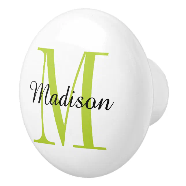Monogram Personalized Drawer Knob | Zazzle
