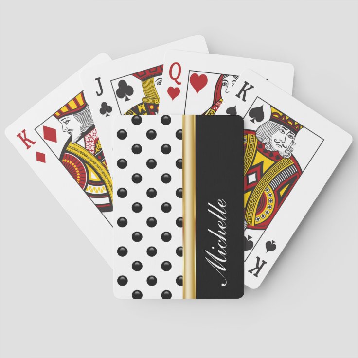 Monogram Personalized Playing Cards | Zazzle