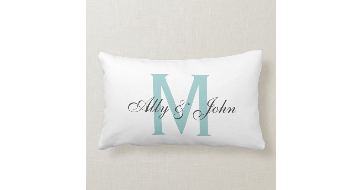 Monogram Pillow With Names | Zazzle.com