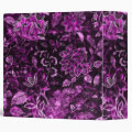 Monogram Pink Vintage Floral Shimmer Binder | Zazzle