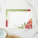 Monogram Pomegranate Foliage Note Thank You Card | Zazzle