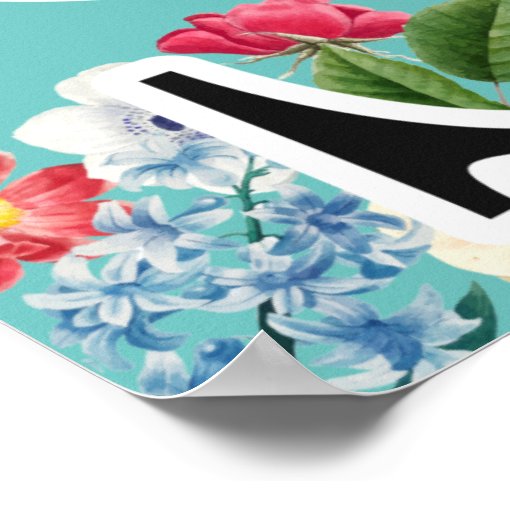 monogram poster | Zazzle