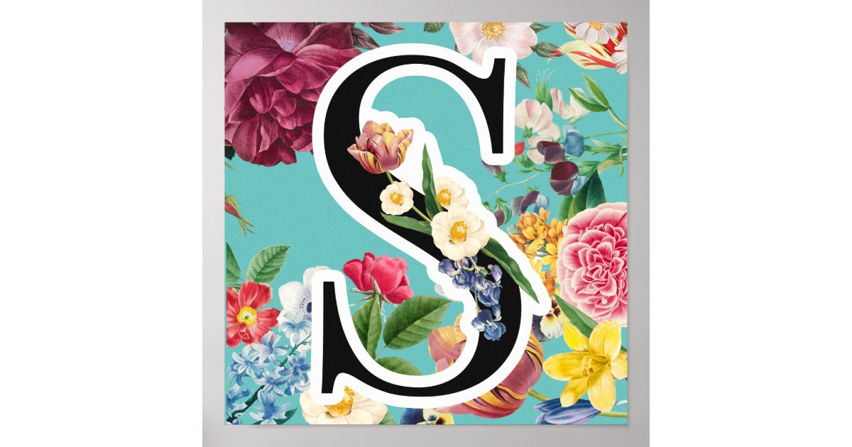 monogram poster | Zazzle