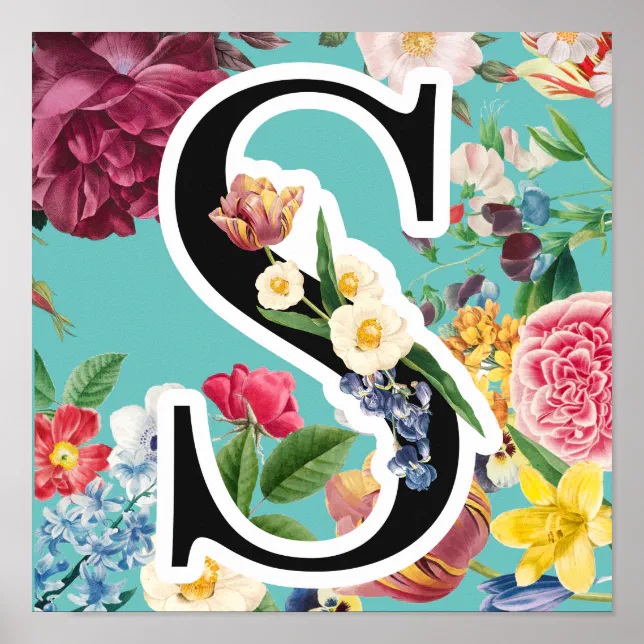 monogram poster | Zazzle