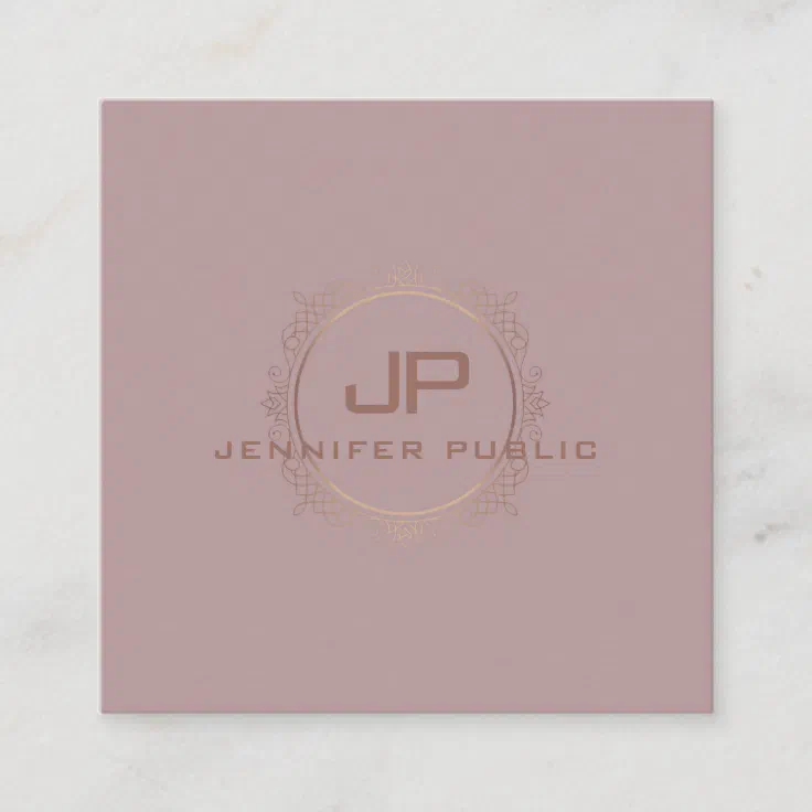 Monogram Professional Elegant Template Modern Square Business Card | Zazzle Monogram Professional Elegant Template Modern Square Business Card | Zazzle