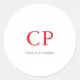 Monogram Professional Plain Red White Initials Classic Round Sticker ...