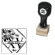 Monogram Quinceanera Mis XV 15 Geometric Floral Rubber Stamp | Zazzle