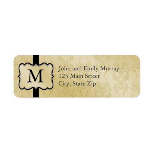 Monogram Labels, Custom Monogram Labels