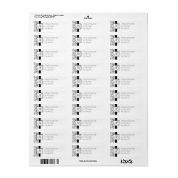 Monogram Return Address Labels | Zazzle