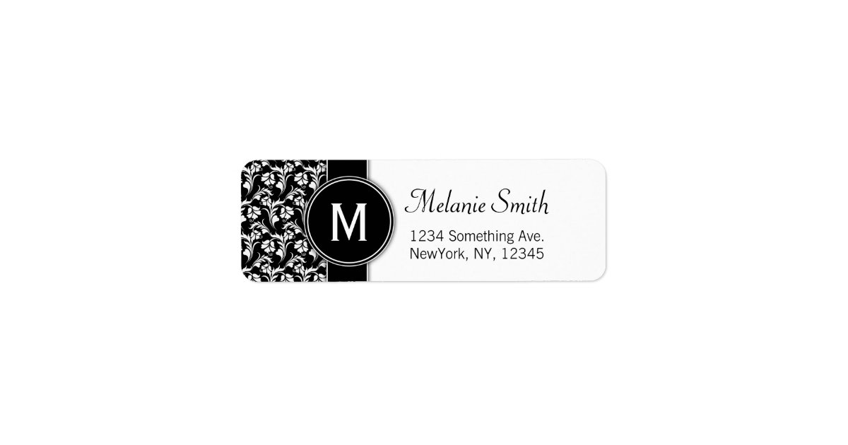 Monogram return address labels custom floral | Zazzle Monogram return address labels custom floral | Zazzle