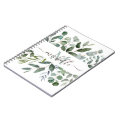 Monogram Sage Green Eucalyptus Greenery Leaves Notebook | Zazzle