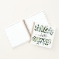 Monogram Sage Green Eucalyptus Greenery Notebook | Zazzle