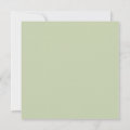 Monogram Script Calligraphy Sage Green Note Card | Zazzle