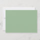 Monogram Script Two Border Minimalist Sage Green Note Card | Zazzle