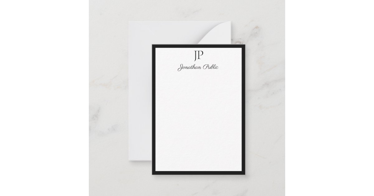 Monogram Simple Template Handwriting Script | Zazzle