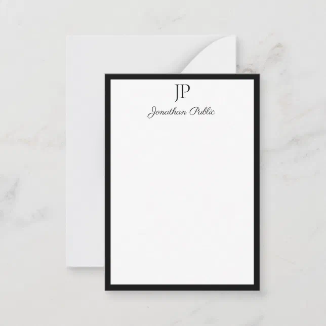 Monogram Simple Template Handwriting Script | Zazzle