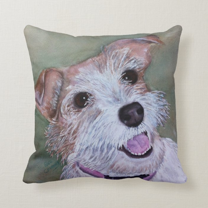 MONOGRAM SWEET JACK RUSSELL THROW PILLOW | Zazzle.com
