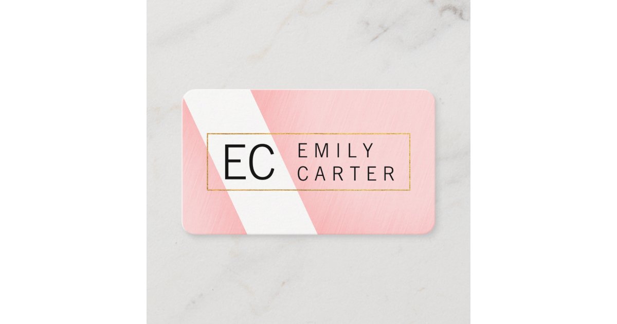 Monogram Two Tone Business Card | Zazzle