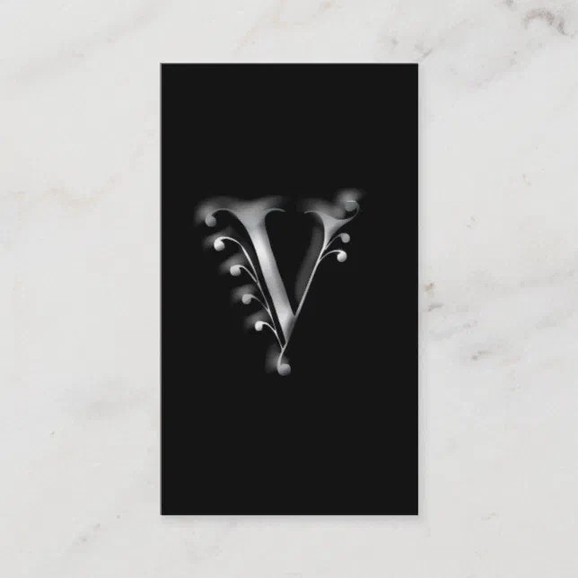 Monogram V business Cards | Zazzle