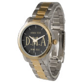 Monogram Watch Men Personalized Elegant Classy 12 | Zazzle