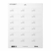 Monogram Wedding Invitation Address Labels | Zazzle