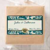 Monogram Wedding Labels | Zazzle