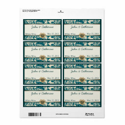 Monogram Wedding Labels | Zazzle